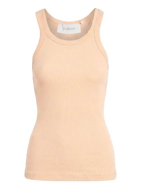 Sportmax Solidcolor Sleeveless Tank Top - Nude
