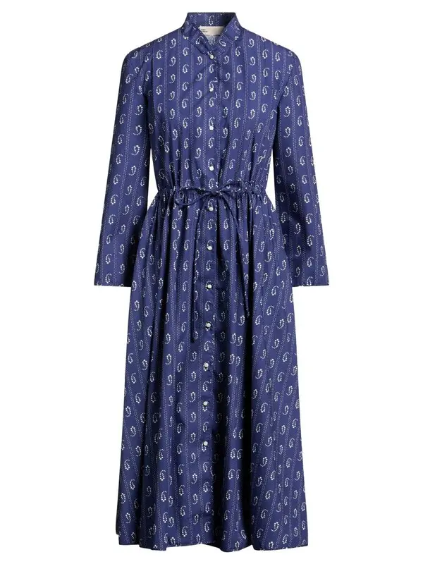 Tory Burch Color-block 3/4 Sleeve Dress - Blue