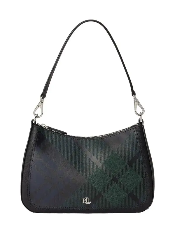 Ralph Lauren Plaid Shoulder Bag - Black