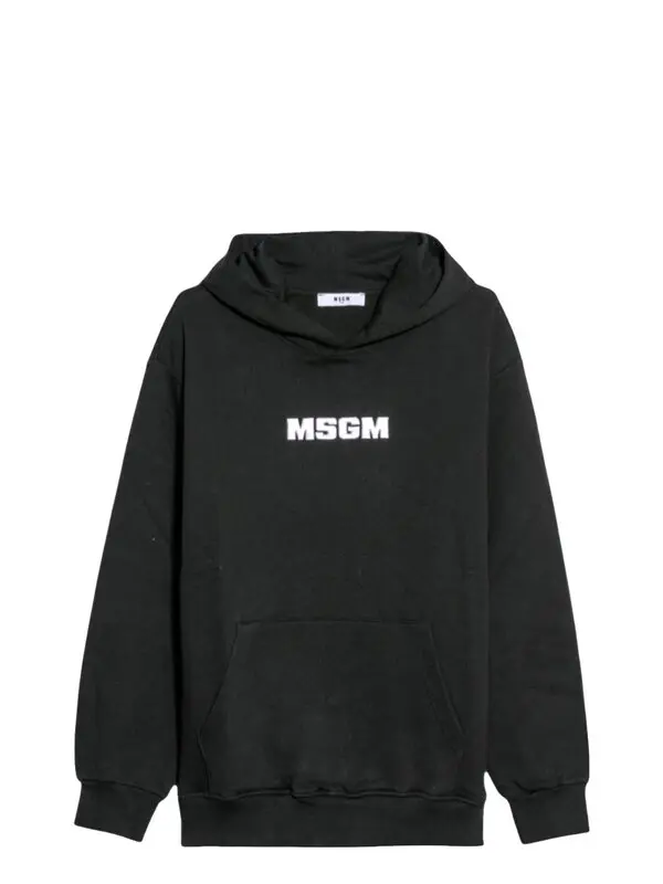 MSGM Long-sleeves Hoodie - Black