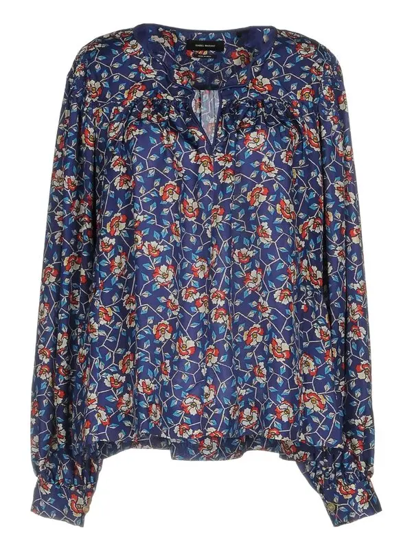 Isabel Marant Étoile Bohemian-style Floral Shirt - Blue