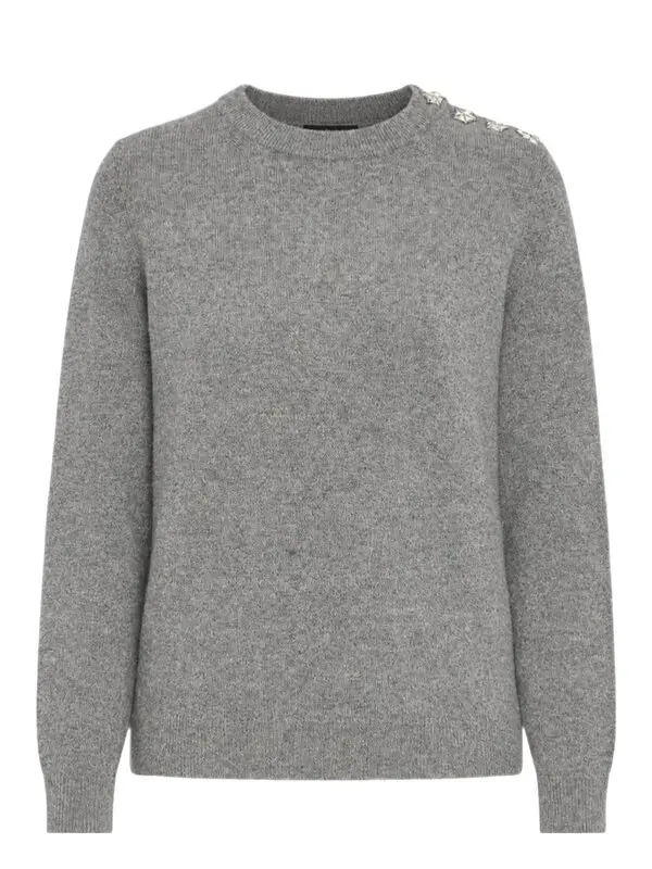 Zadig&Voltaire Cara Stud-embellished Sweater - Medium Gray