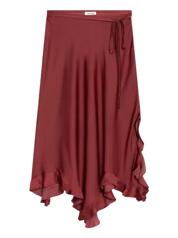 Zadig&Voltaire Asymmetrical Skirt - Cherry