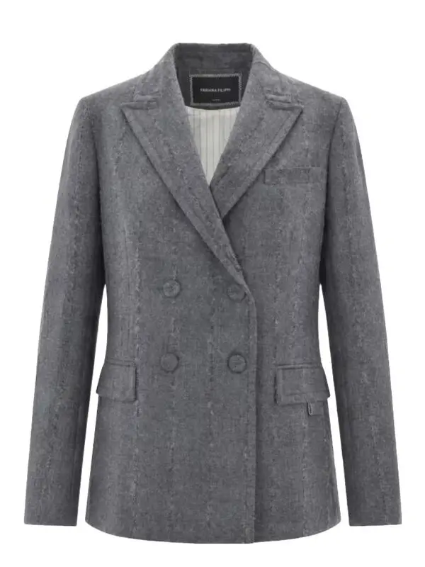 Fabiana Filippi Double Breasted Jacket - Grey