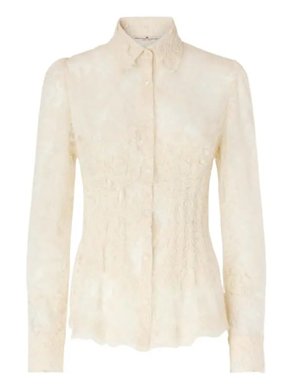 Ermanno Scervino Floral Lace Shirt - No