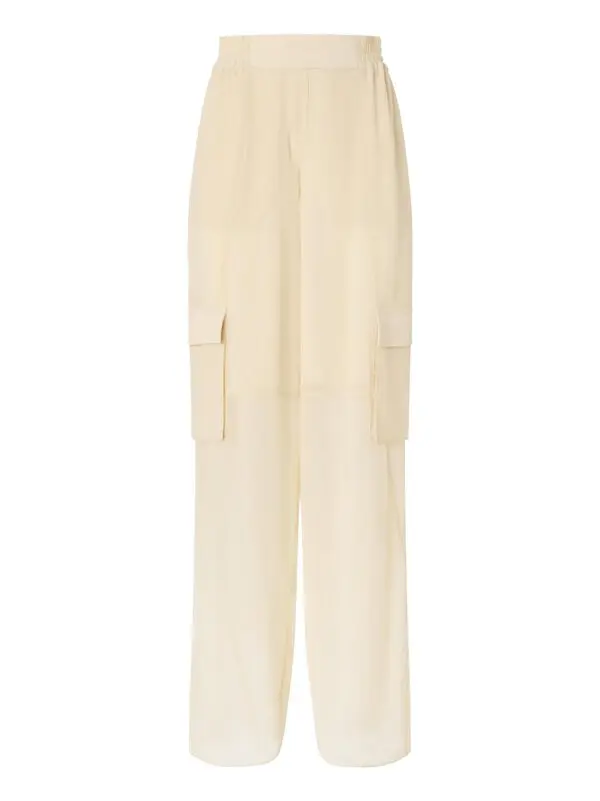 Pinko Cargo Pockets Lightweight Trousers - Orange