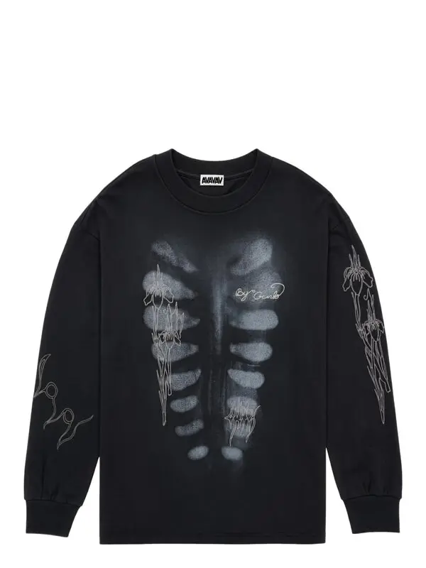 AVAVAV X-ray Handwriting Long Sleeve - Black