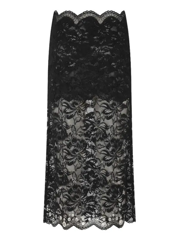 Rabanne Tulle Skirt - Black