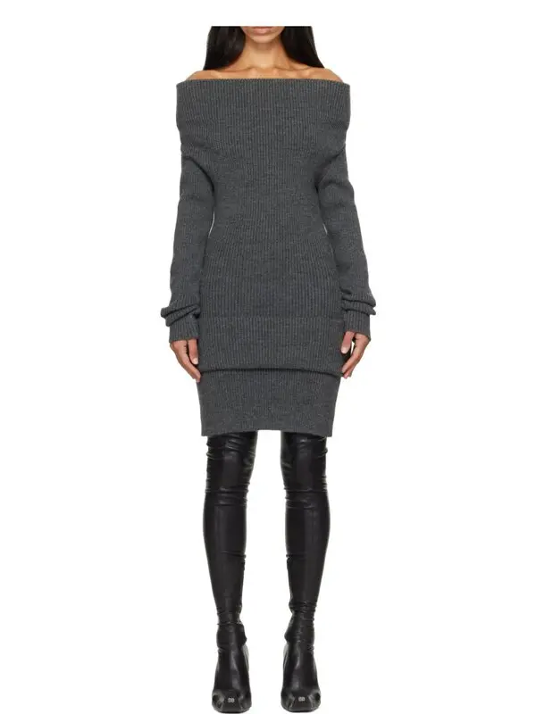 JEAN PAUL GAULTIER Off-the-shoulder Knit Dress - No