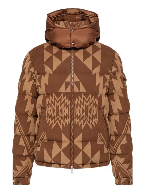 Moncler Boislune Graphic Detailed Jacket - Brown