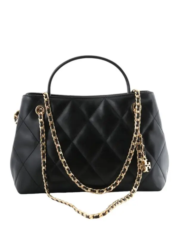 Tory Burch Fleming Small Carryall Purse - Black