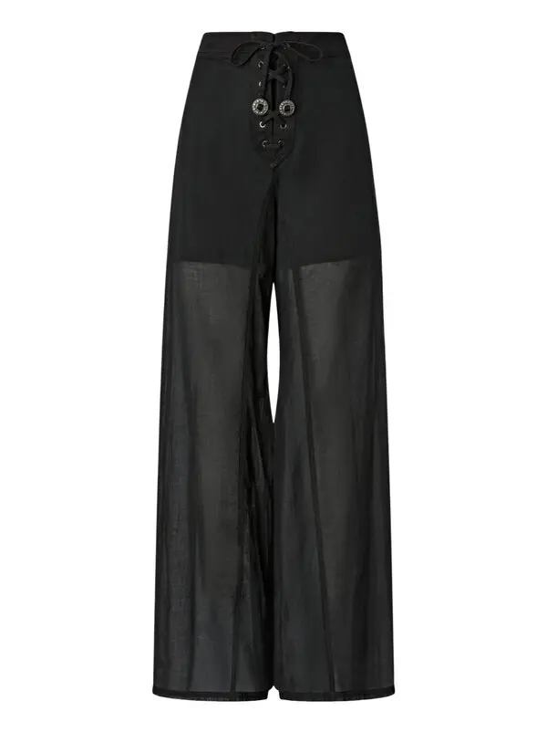 Pinko Texan Detailed Lightweight Trousers - Black