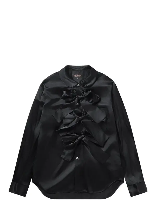 Comme Des Garçons Three Bow Shirt - Black