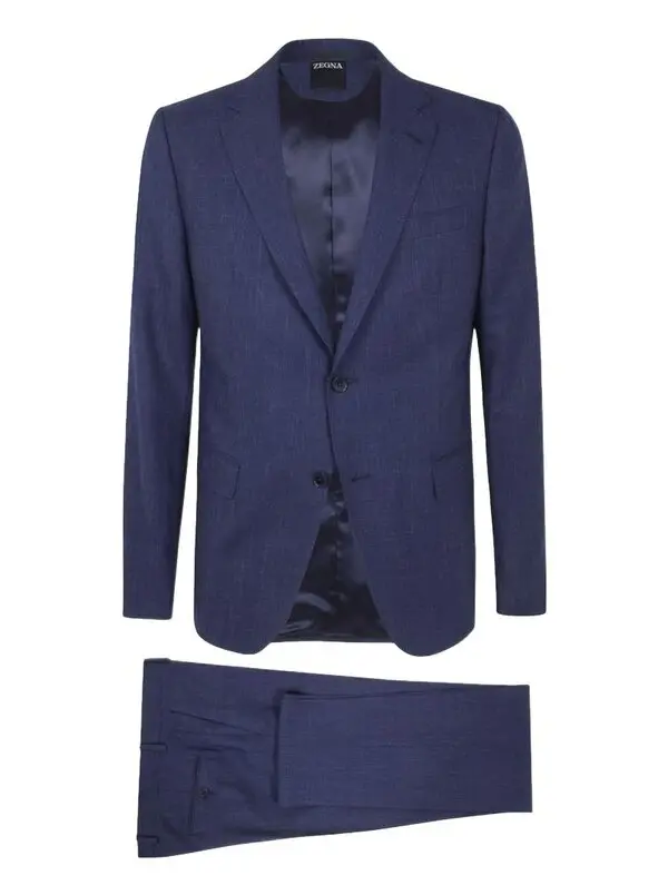 Zegna Single-breasted Suit - Blue