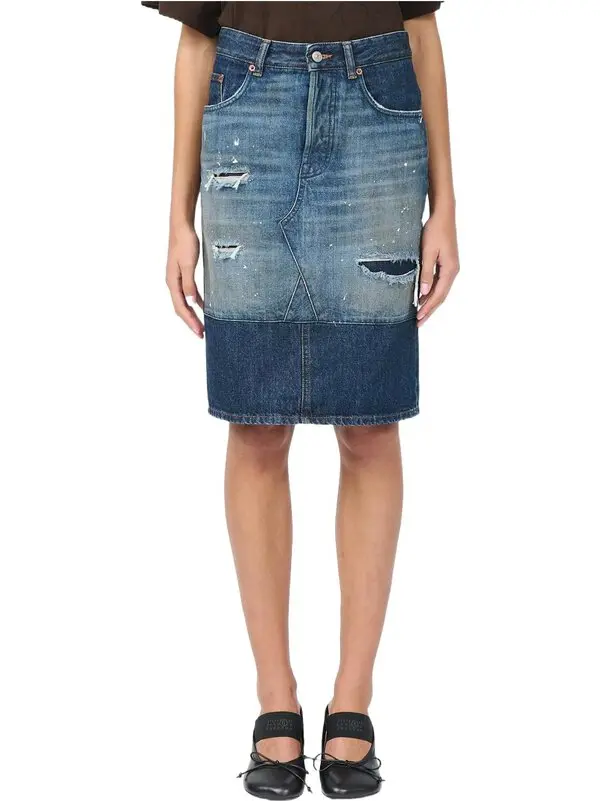 MAISON MARGIELA Denim Skirt - Blue