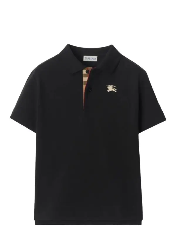 Burberry Short-sleeved Polo Shirt - Black