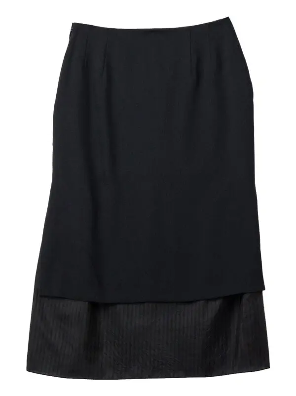 Dries Van Noten Tiered Skirt - Black