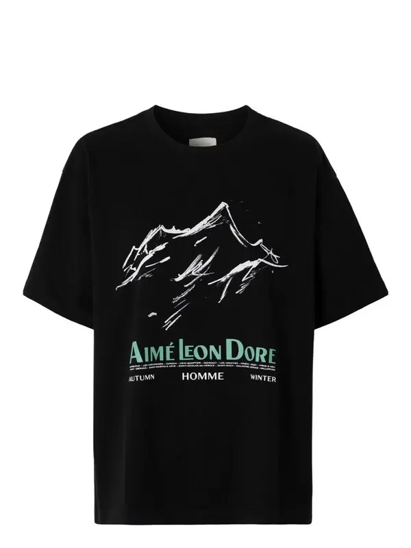 Aimé Leon Dore Summit Printed T-shirt - Black