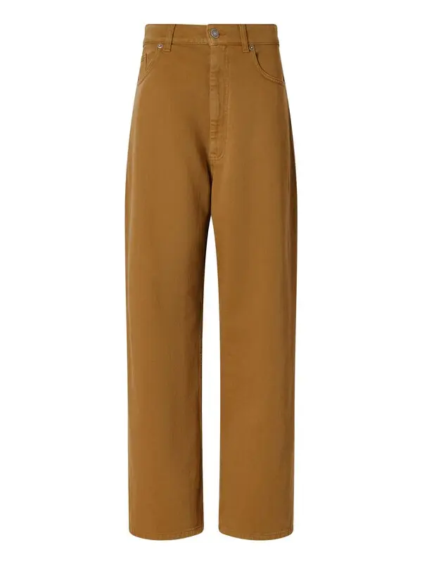 Phoebe Philo Low-rise Wide-leg Jeans - Brown