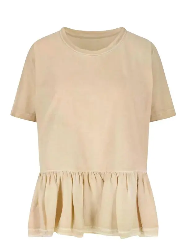 UMA WANG Tobi Ruffled T-shirt - Neutrals