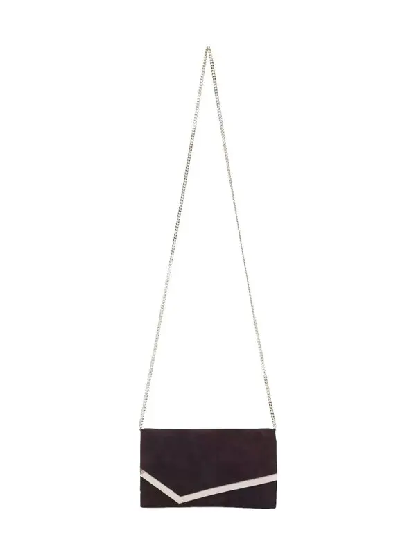 JIMMY CHOO Chain-strap Suede Shoulder Bag - Chc