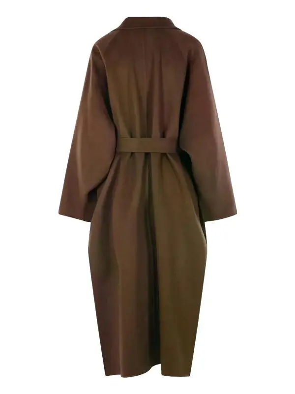 Dusan Belted Cashmere Coat - Brown