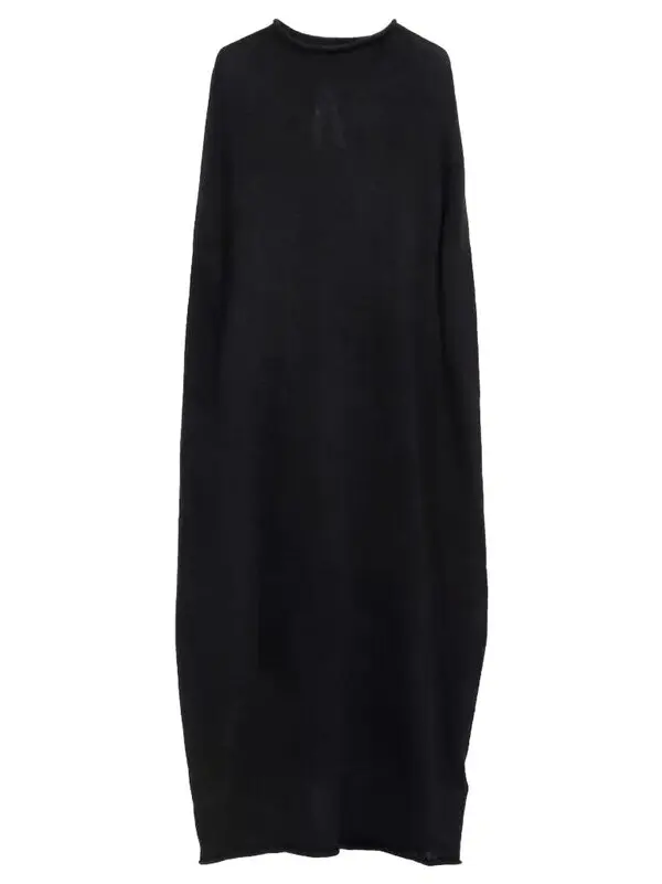 LAUREN MANOOGIAN Bottle Rolled-edge Sleeveless Midi Dress - Black