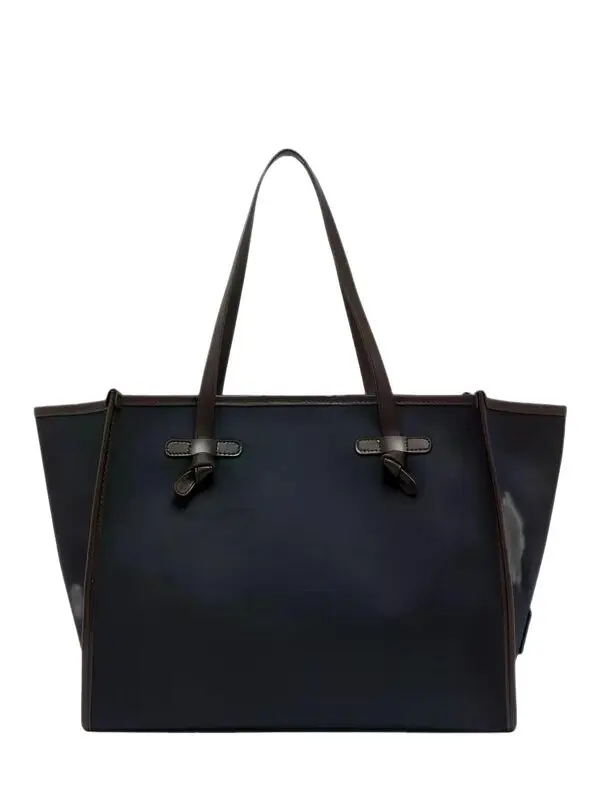 GIANNI CHIARINI Marcella Leather-trim Tote Bag - Blue