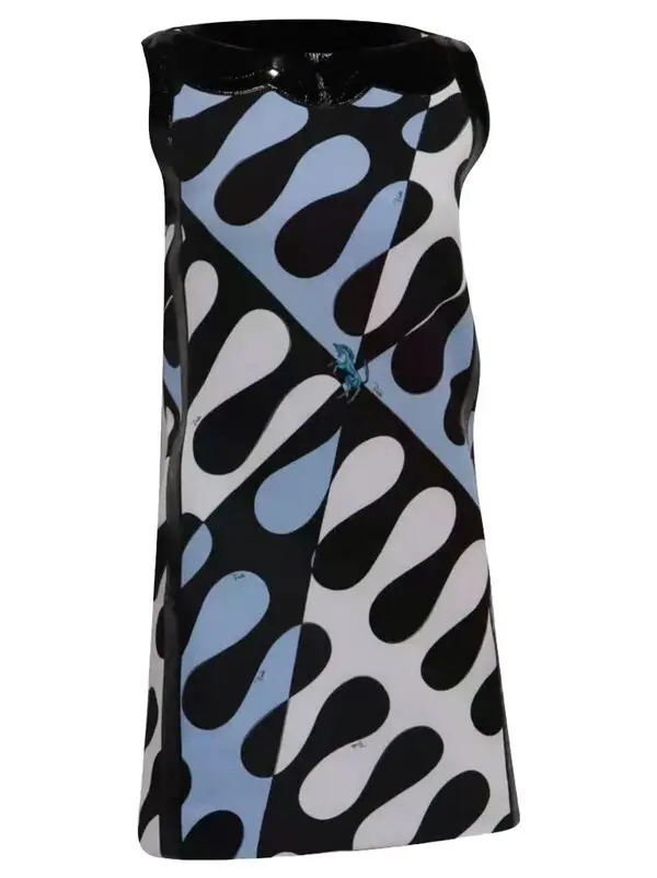 Emilio Pucci Printed Shift Dress - Black
