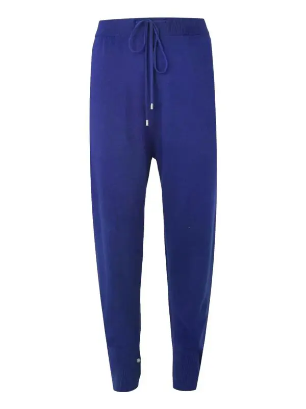 IZAAK AZANEI Tapered Drawstring Trousers - Blue