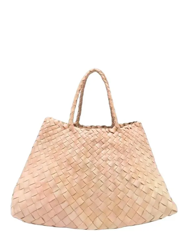 Dragon Diffusion Santa Croce Woven Leather Tote Bag - Neutrals