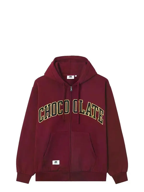 CHOCOOLATE Logo-print Zip-up Hoodie - Red