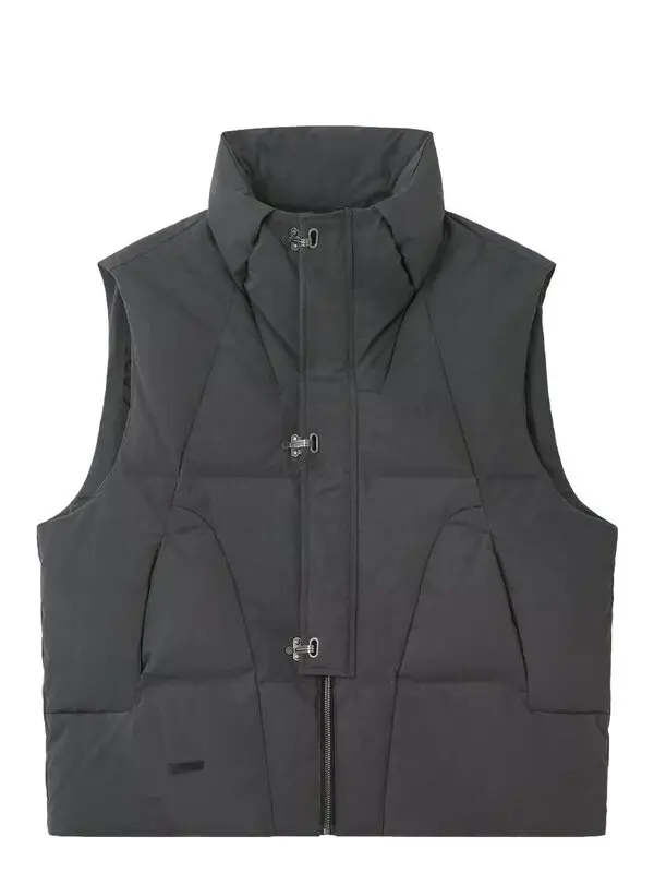 Izzue Quilted Toggle-fastening Gilet - Grey