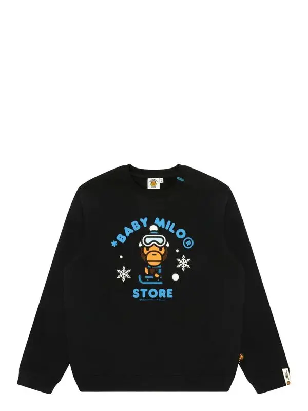 A BATHING APE Baby Milo Graphic-print Sweater - Black