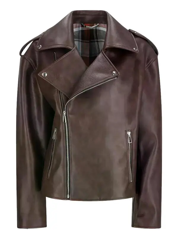 MARBELL Madonna Biker Jacket - Brown