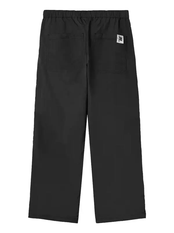 CHOCOOLATE Logo-patch Panelled Trousers - Black