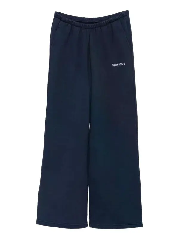 Sporty & Rich Logo-embroidered Track Pants - Blue