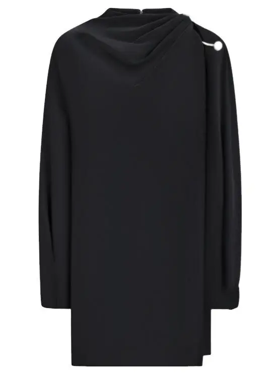 Giuseppe Di Morabito Draped Crystal-embellished Mini Dress - Black