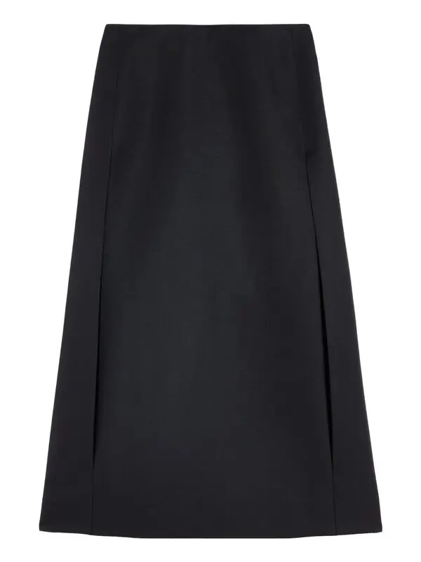 JIL SANDER 152 Back-slit Pencil Skirt - Black