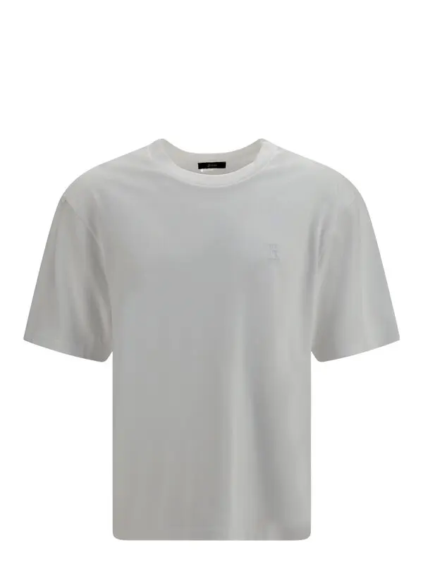 Herno Embroidered Logo Short Sleeve T-shirt - No