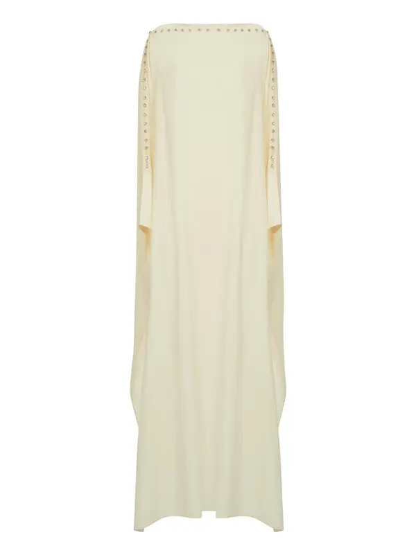 TALLER MARMO Mila Crystal Kaftan - Latte
