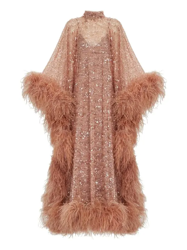 TALLER MARMO Casta Diva Sublime Kaftan - Blush