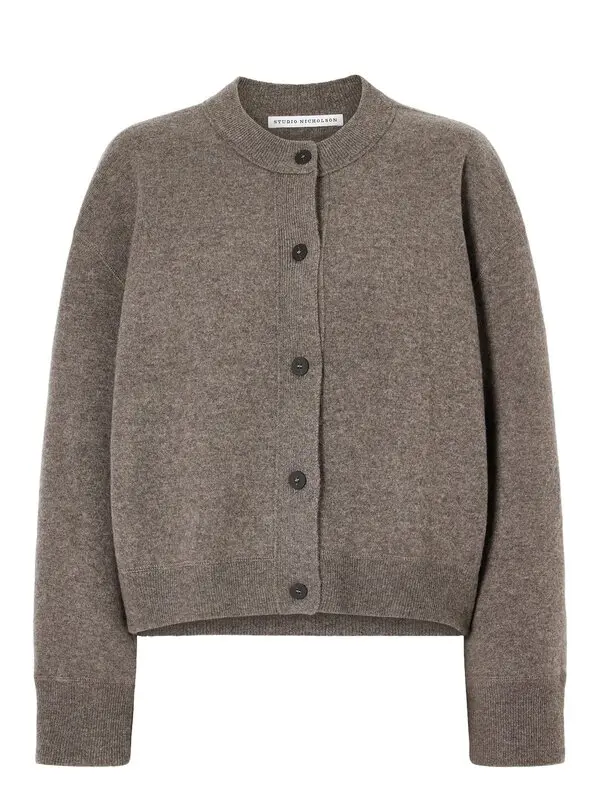 Studio Nicholson Arvine Wool And Cashmere-blend Cardigan - Brown