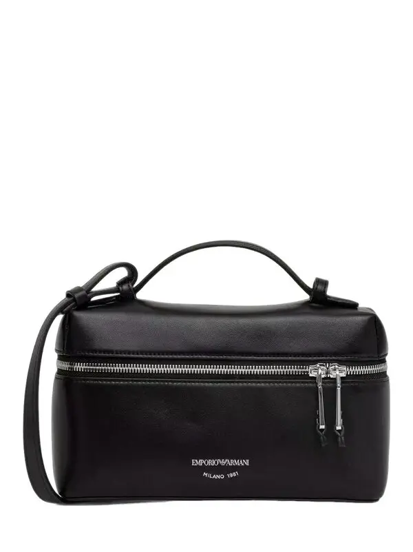Emporio Armani Logo-print Crossbody Bag - Black