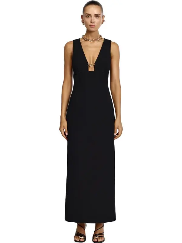 Acler Picardie Maxi Dress - Black