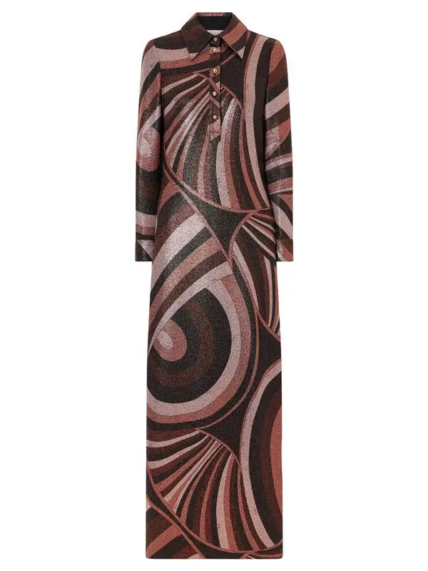 Emilio Pucci Printed Stretch-jersey Maxi Dress - Multi