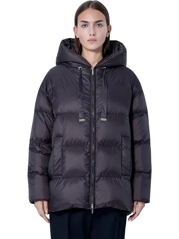 Max Mara Hooded Puffer Jacket - Multicolor