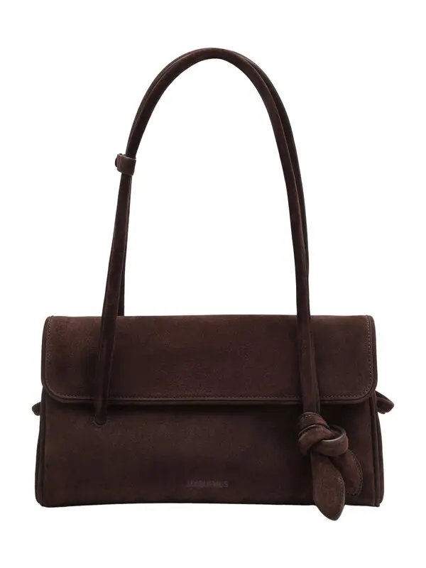 Jacquemus Turismo Shoulder Bag In Suede - Brown