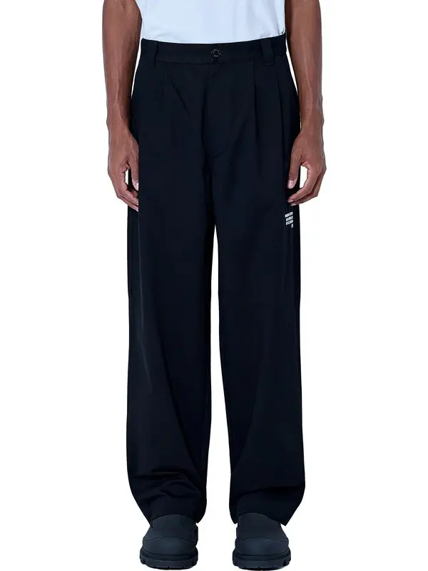 Moncler X Frgmt Hiroshi Fujiwara Pleated Wide-leg Trousers - Black