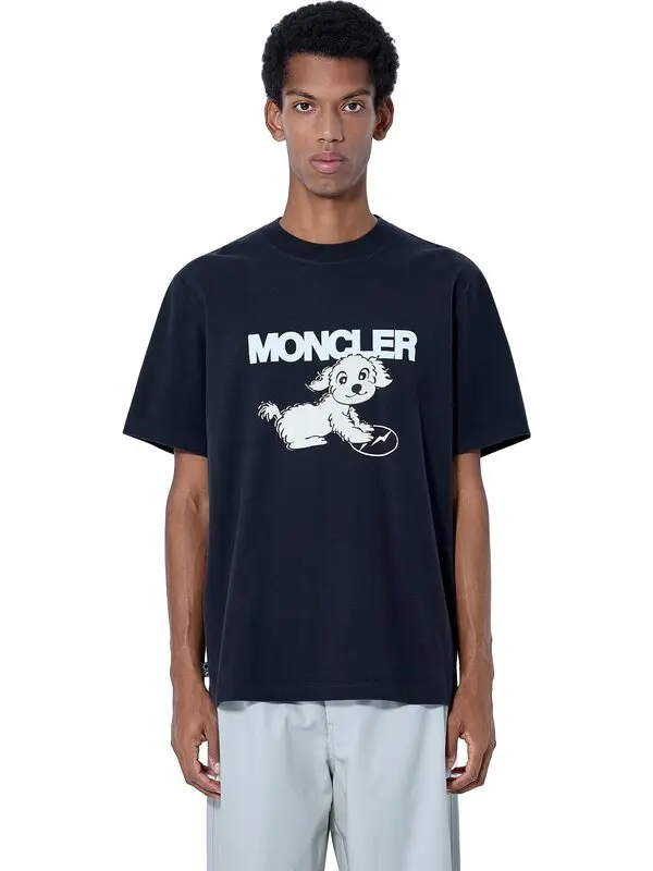 Moncler X Frgmt Hiroshi Fujiwara Graphic Logo T-shirt - Black